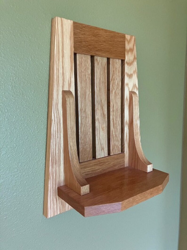 Solid Oak Craftsman Style Display Shelf - Etsy