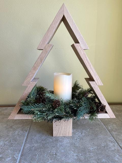 Solid Oak Christmas Tree - Etsy