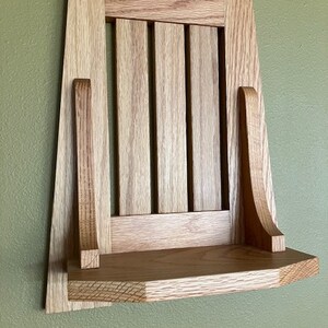 Solid Oak Craftsman Style Display Shelf - Etsy