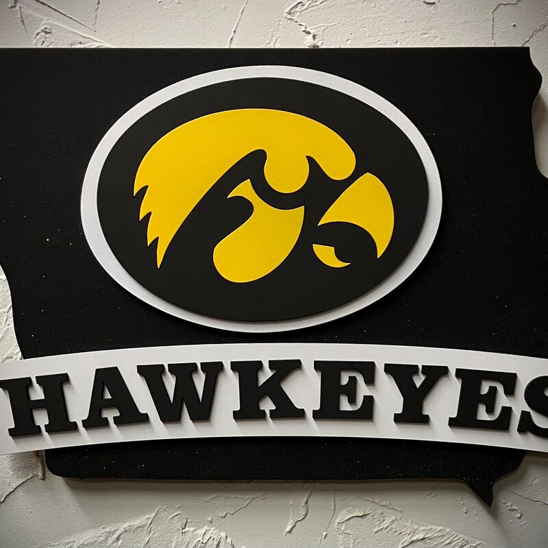 Iowa Hawkeye Sign - Etsy
