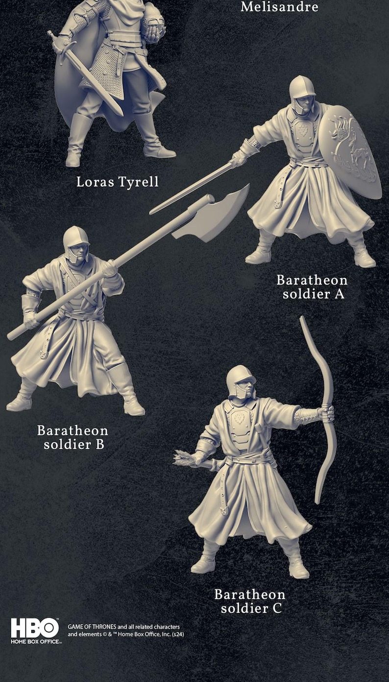 Baratheon House Miniatures Game of Thrones - Etsy