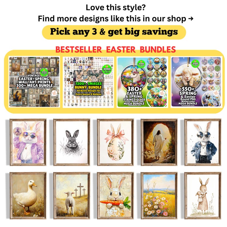 300+ Vintage Easter Spring Printables, Mega Bundle (digital Download ...