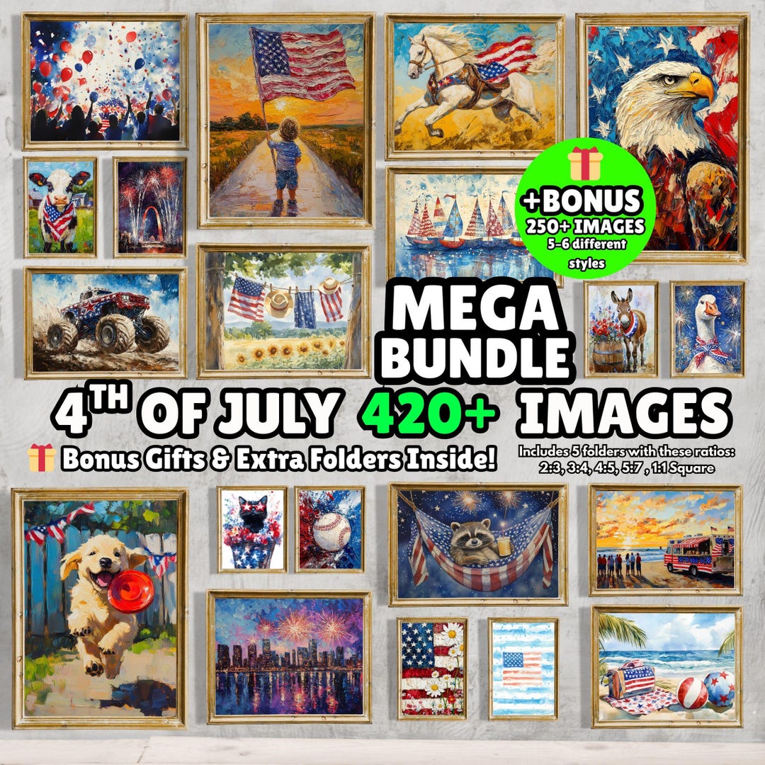 420+ American Flag Wall Art Printable, Independence Day Prints ...