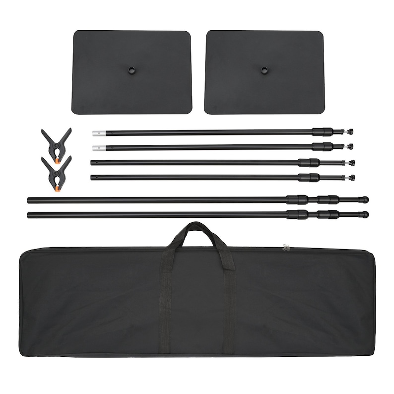 10ftx10ft Adjustable Heavy Duty Backdrop Stand, Pipe a Drape Kit ...