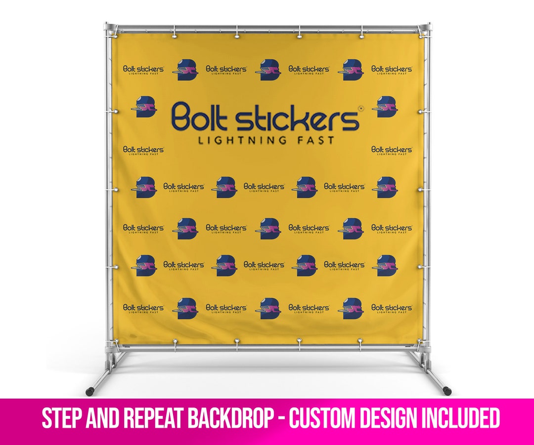 Custom Logo Backdrop Banner, Step and Repeat Business Event Backdrop ...