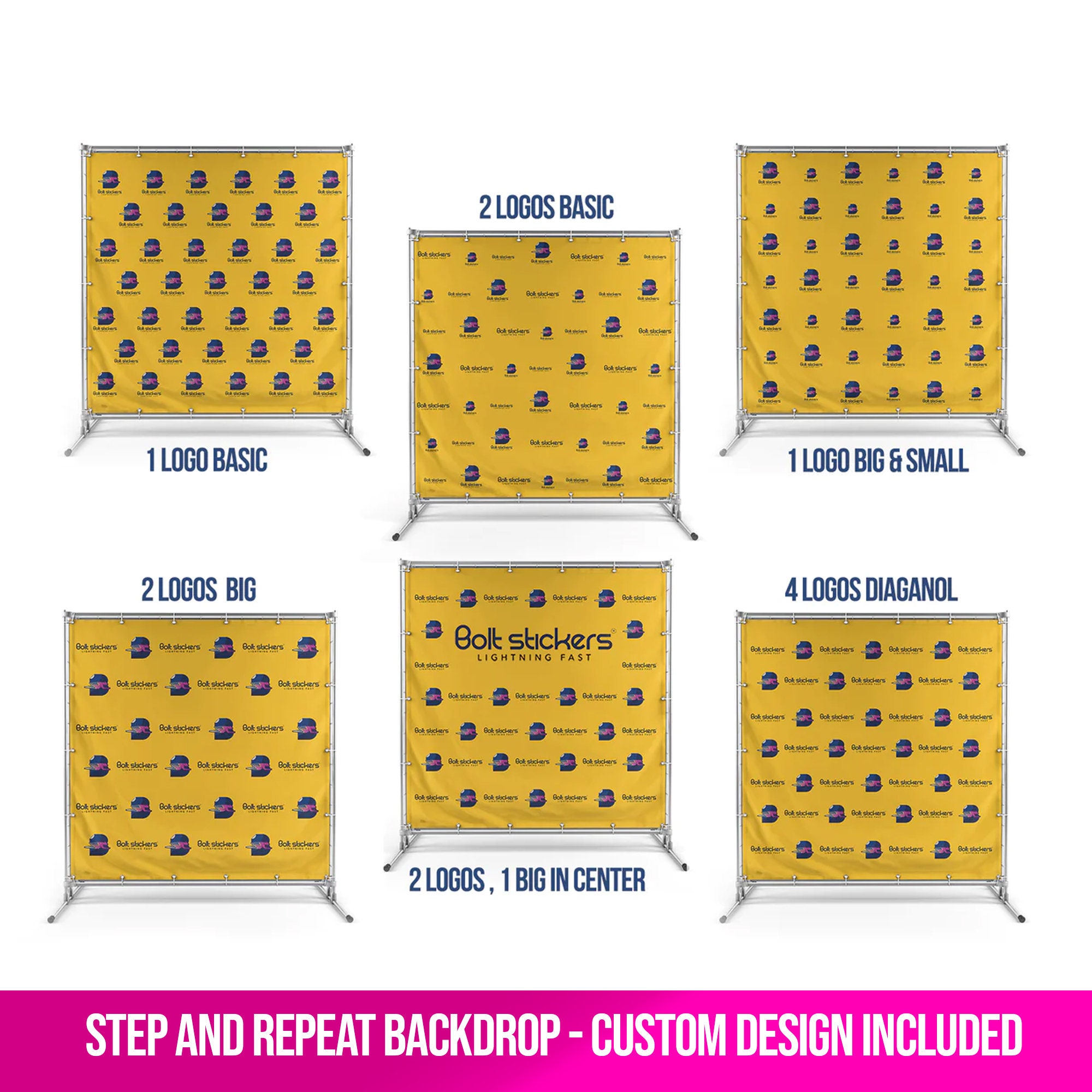 Custom Logo Backdrop Banner, Step and Repeat Business Event Backdrop ...