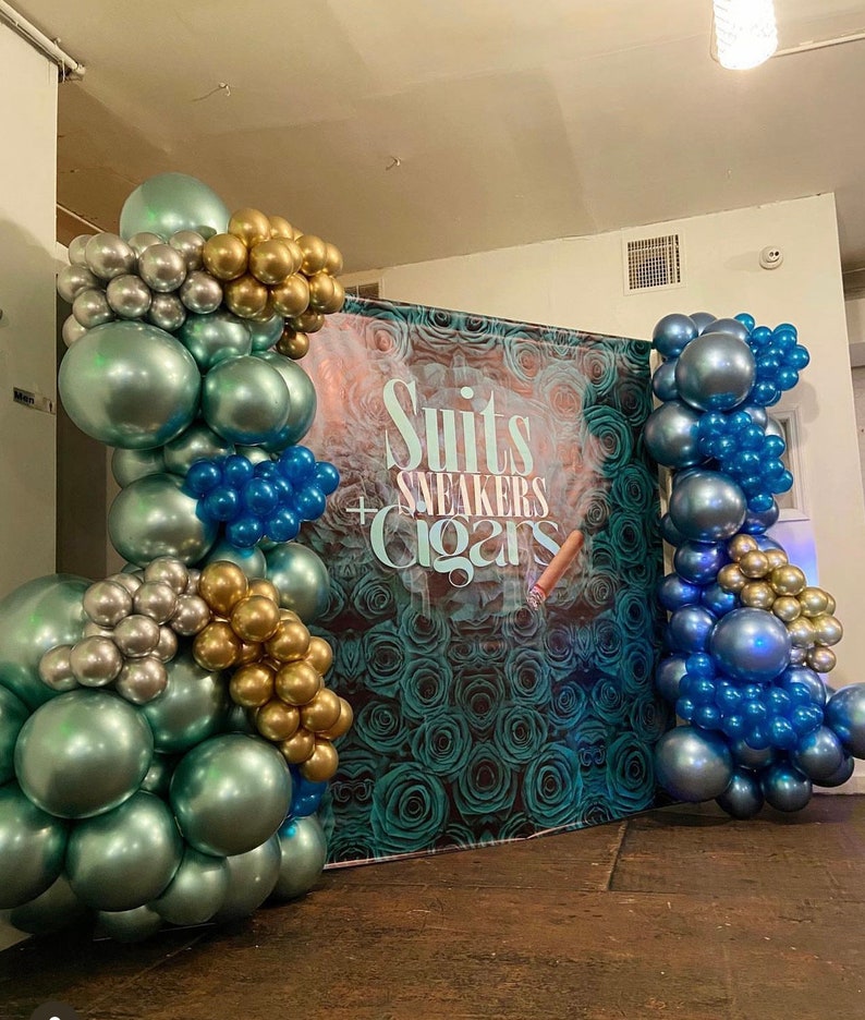 Backdrop + Floor Decal, Custom Birthday Banner and Floor Decal, Party ...
