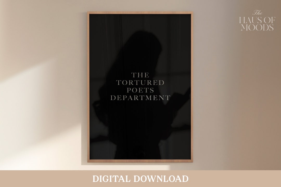 The Tortured Poets Department Poster Printable Wall Art Digital ...