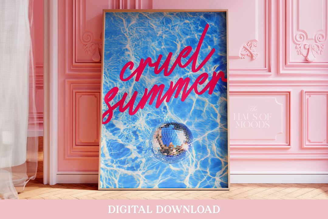 Cruel Summer Poster Print-at-home Digital Download Retro Aesthetic ...