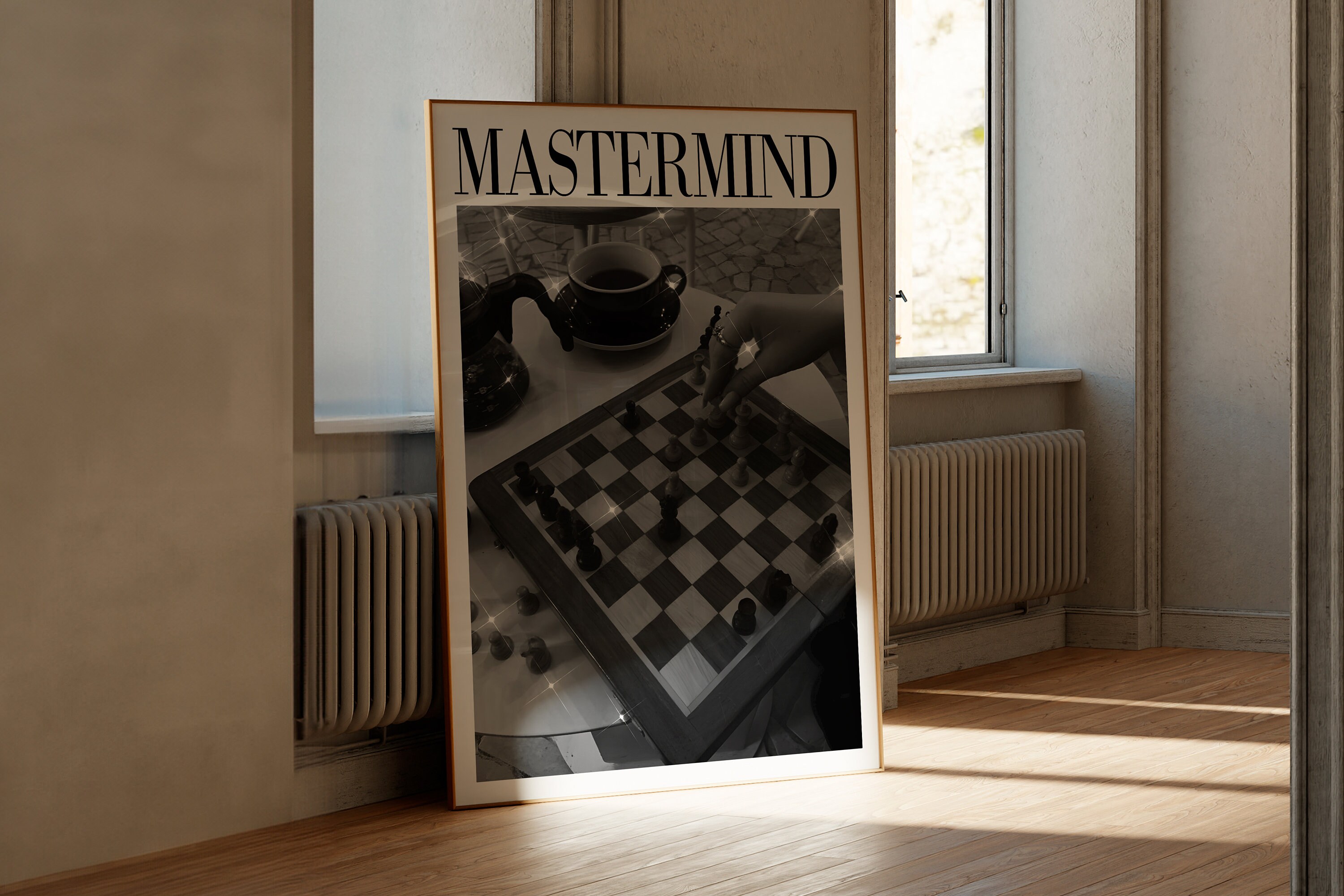 Mastermind Digital Download, Black & White, Retro Aesthetic, Girly Wall Art, Preppy Wall Art ...