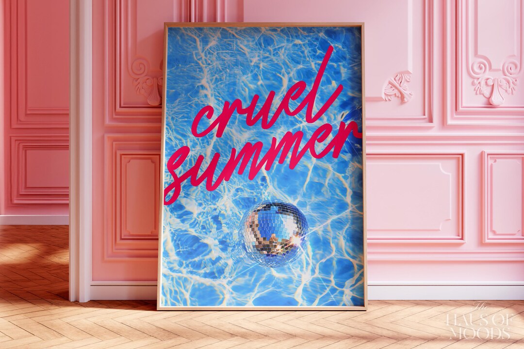 Cruel Summer Poster Lover Album Poster Swiftie Wall Art Taylor Art ...
