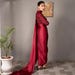 Moonlight Saree, Pakistani Indian Pure Silk Saree, Band Collar Neck ...