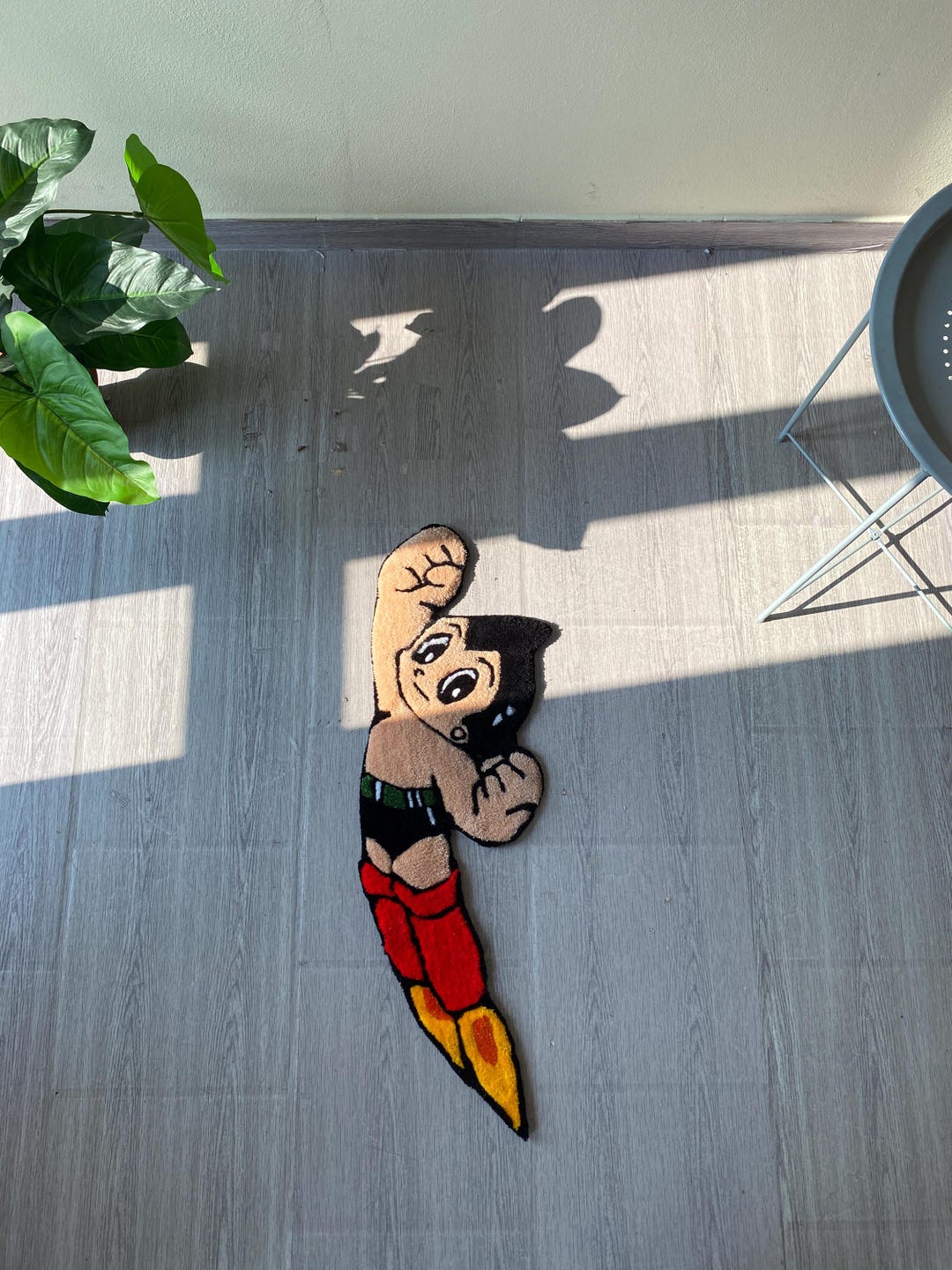 Astro Boy Tufted Rug | Handmade Anime Rug | Retro Cartoon Room Decor ...