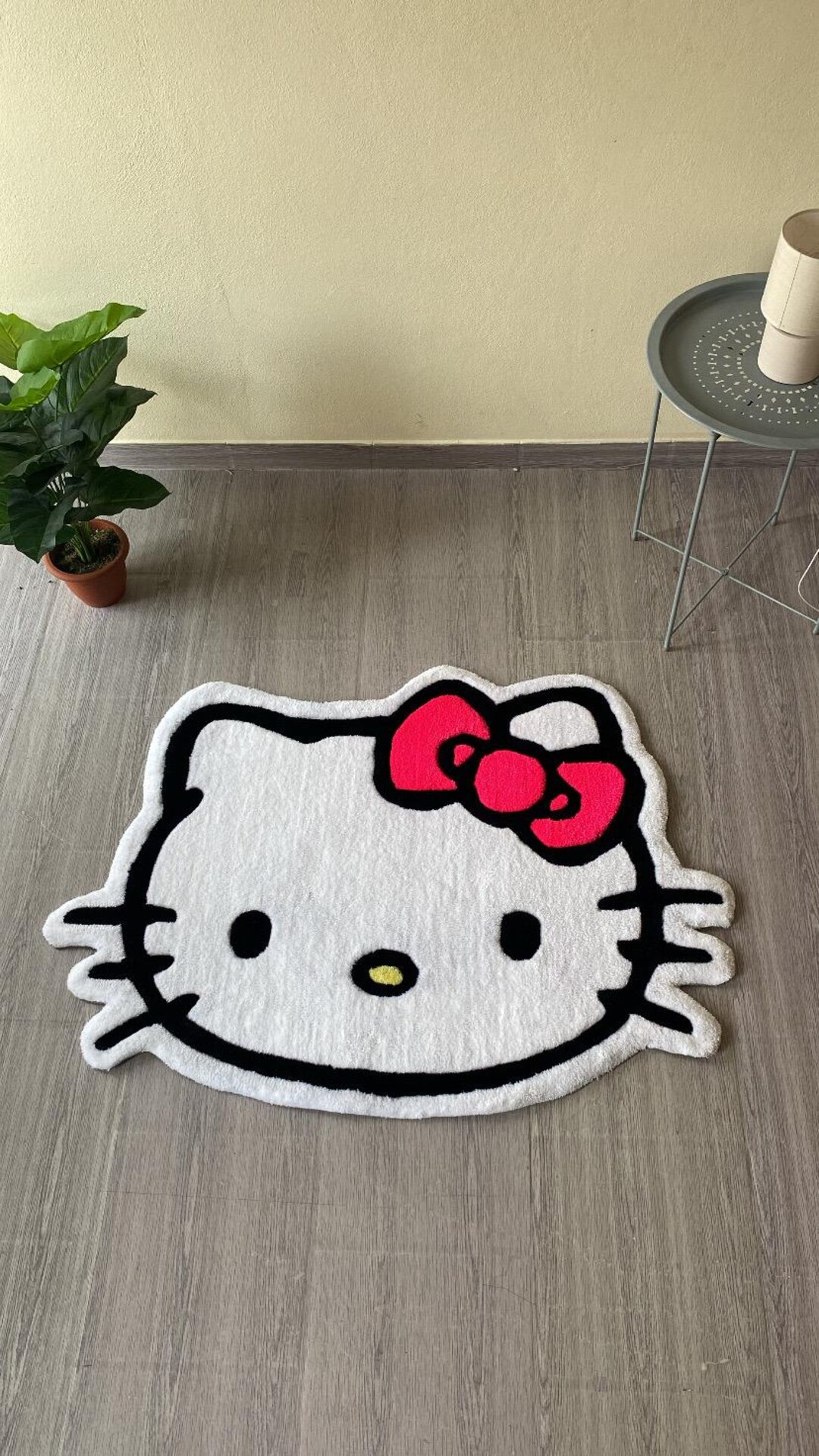 Kawaii Hello Kitty Tufted Rug | Handmade Pink Carpet | Cute Durable ...