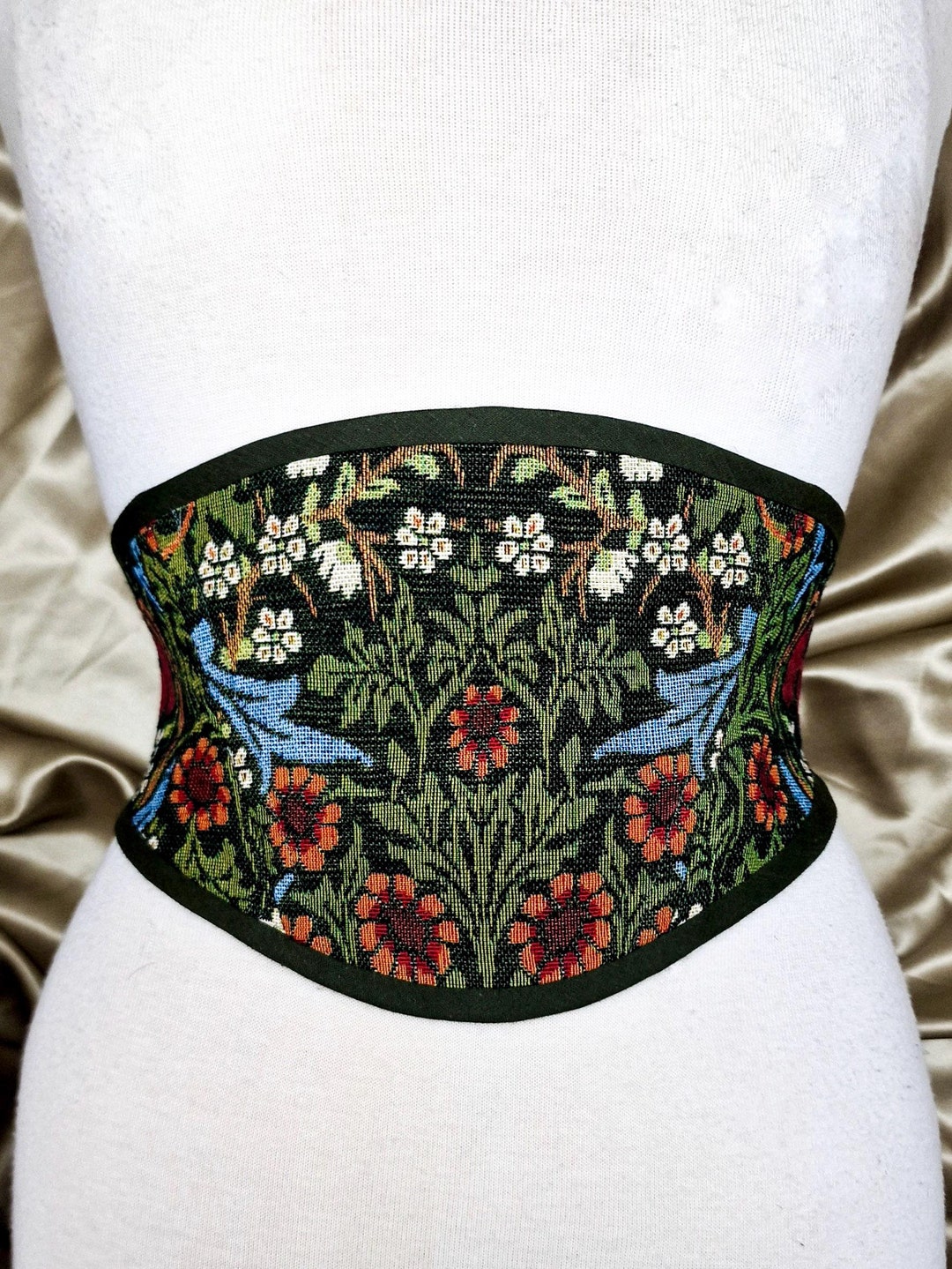 Woodland Corset & Collar Set - Underbust Corset - Corset Belt ...