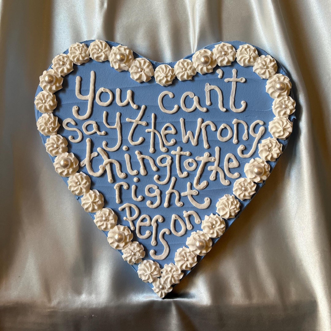 12 Inch Blue Cake Art, Fake Cake Art, Dopamine Decor, Customizable ...