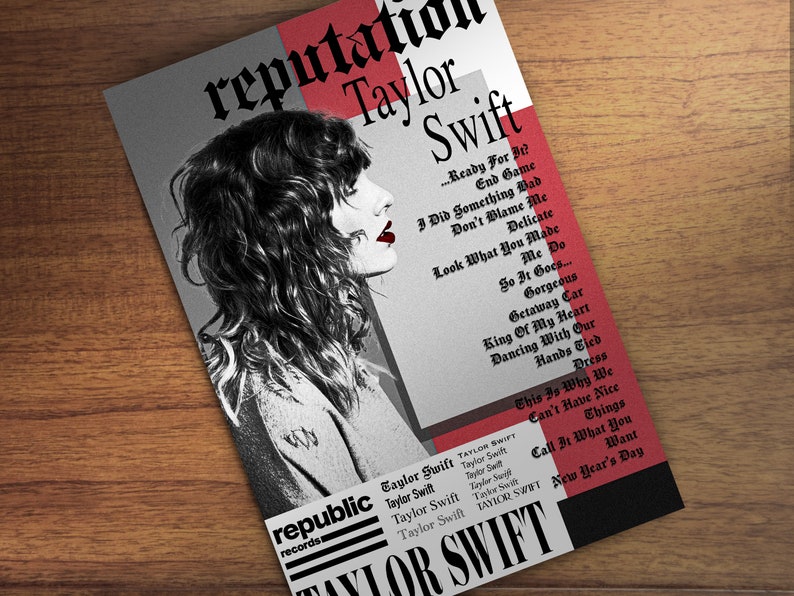 Taylor Swift Reputation Album Poster Premium Album Poster Print - Etsy