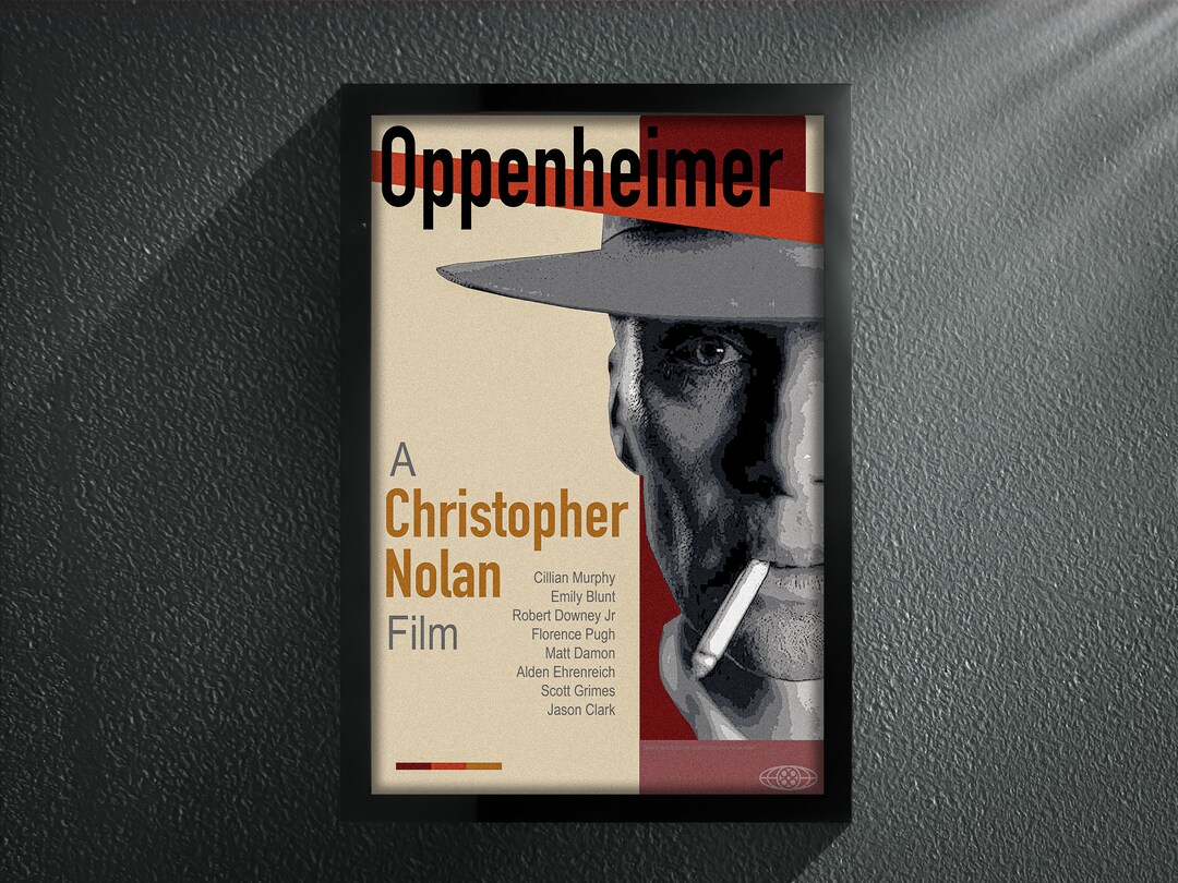 Oppenheimer Movie Poster Premium Minimalist Movie Poster Print - Etsy