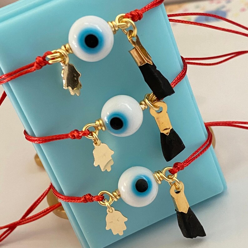 Red String Bracelet With Evil Eye, Genuine Venezuelan Azabache and ...