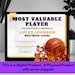 Editable Basketball Award Certificate || Team Awards || Award ...