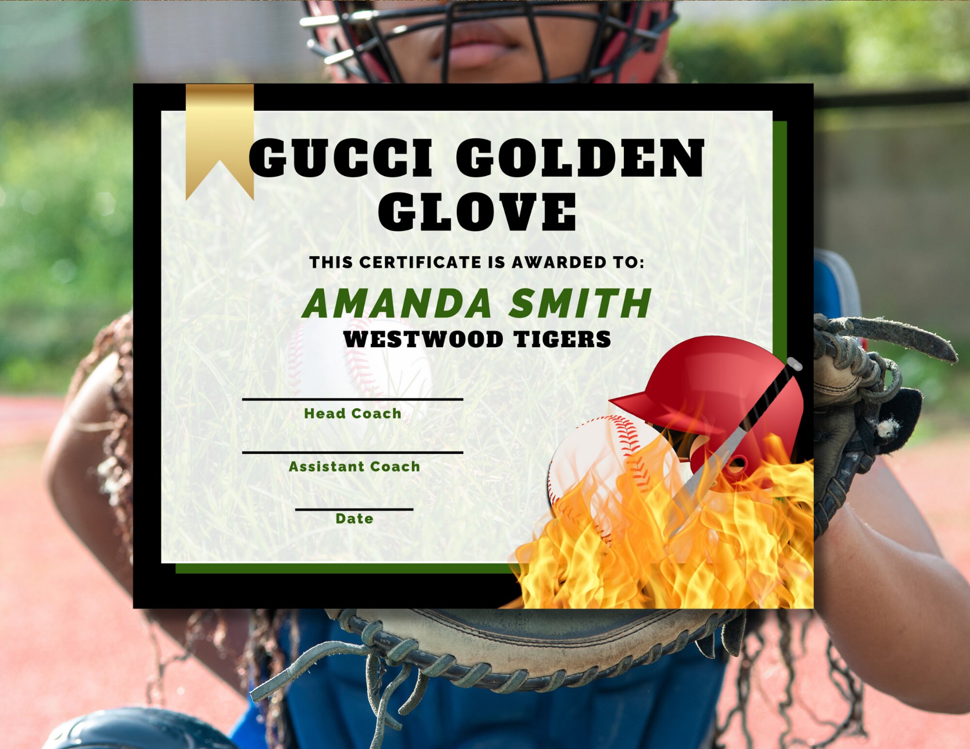 Editable Softball Award Certificate End of Season Softball Awards ...