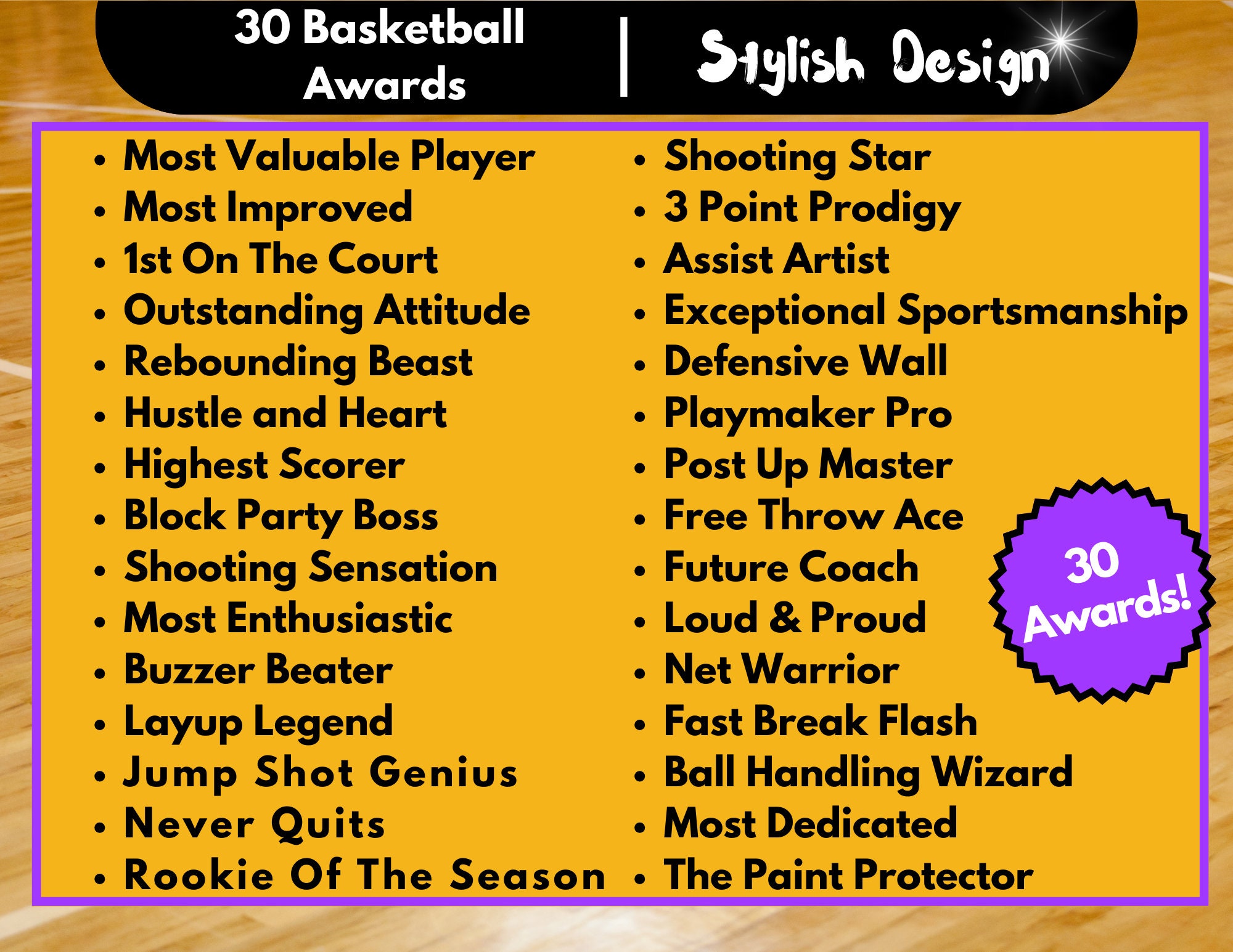Editable Basketball Award Certificate || Team Awards || Award ...