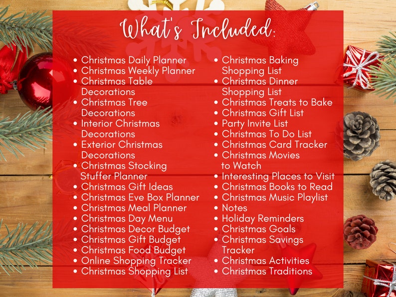 Printable Ultimate Christmas Planner Bundle, Christmas Planner ...