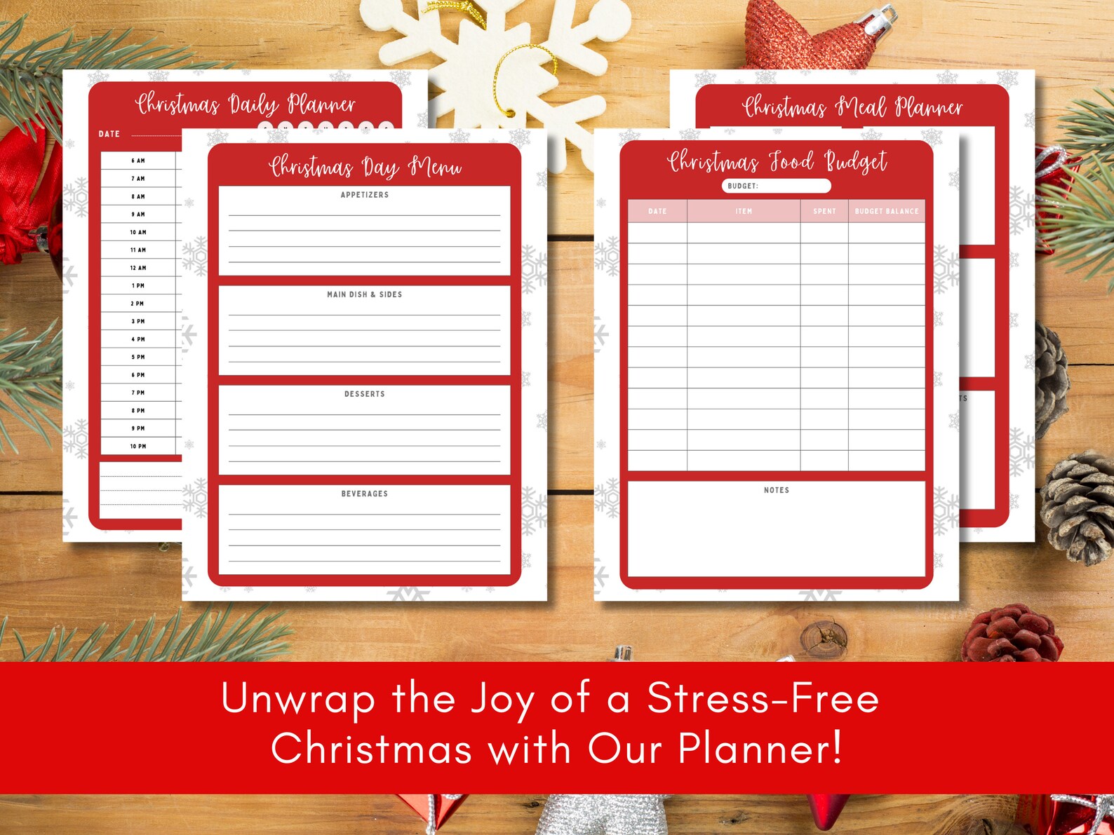 Printable Ultimate Christmas Planner Bundle, Christmas Planner ...