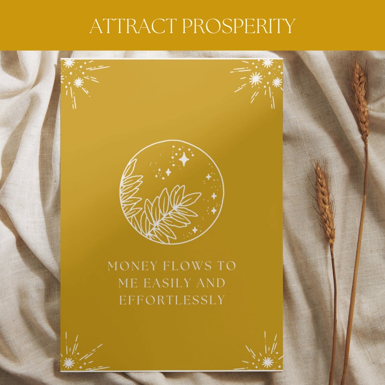 Printable 20 Daily Abundance Affirmation Cards, Wealth Affirmation ...