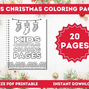 Printable Christmas Coloring Pages for Kids, Christmas Coloring Sheets ...