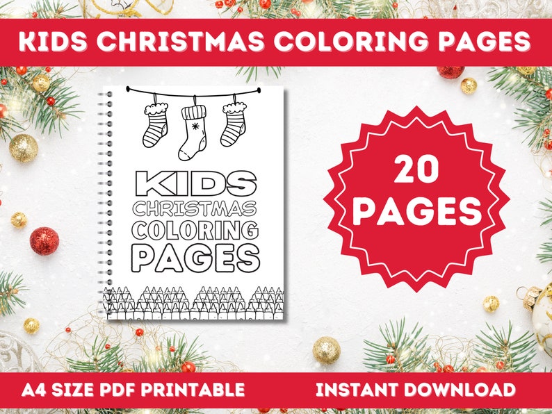 Printable Christmas Coloring Pages for Kids, Christmas Coloring Sheets ...