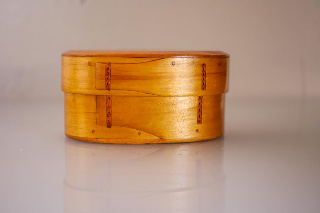 Antique Early 1900s Traditional Scandinavian Handmade Bent Wooden Box ...