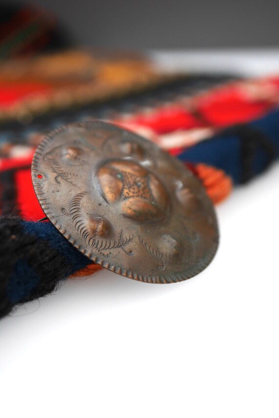 Antique traditional Scandinavian copper brooch, handm… - Gem