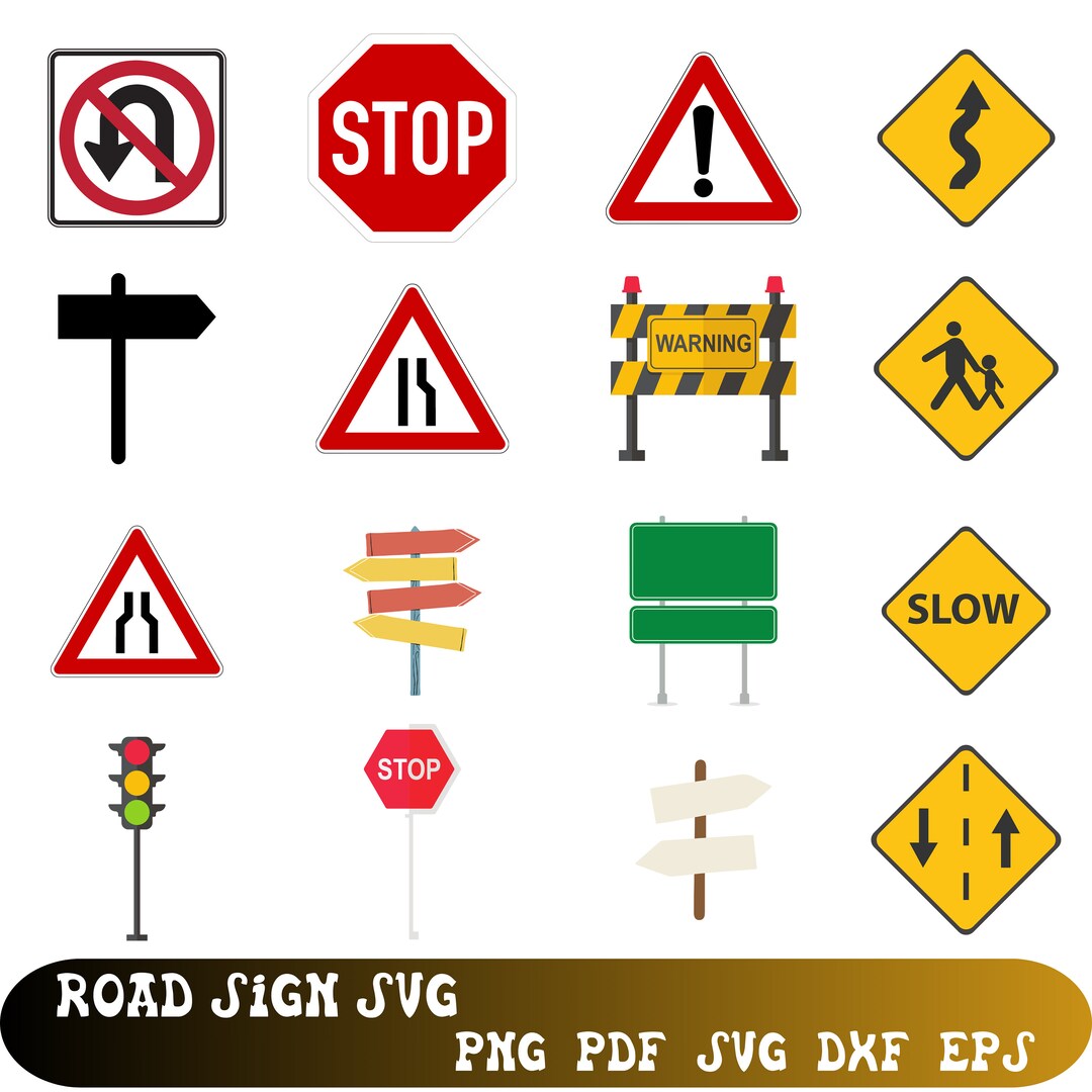 Street Sign Svg, Street Sign Png, Clipart, Cricut, Road Sign Svg, Blank ...