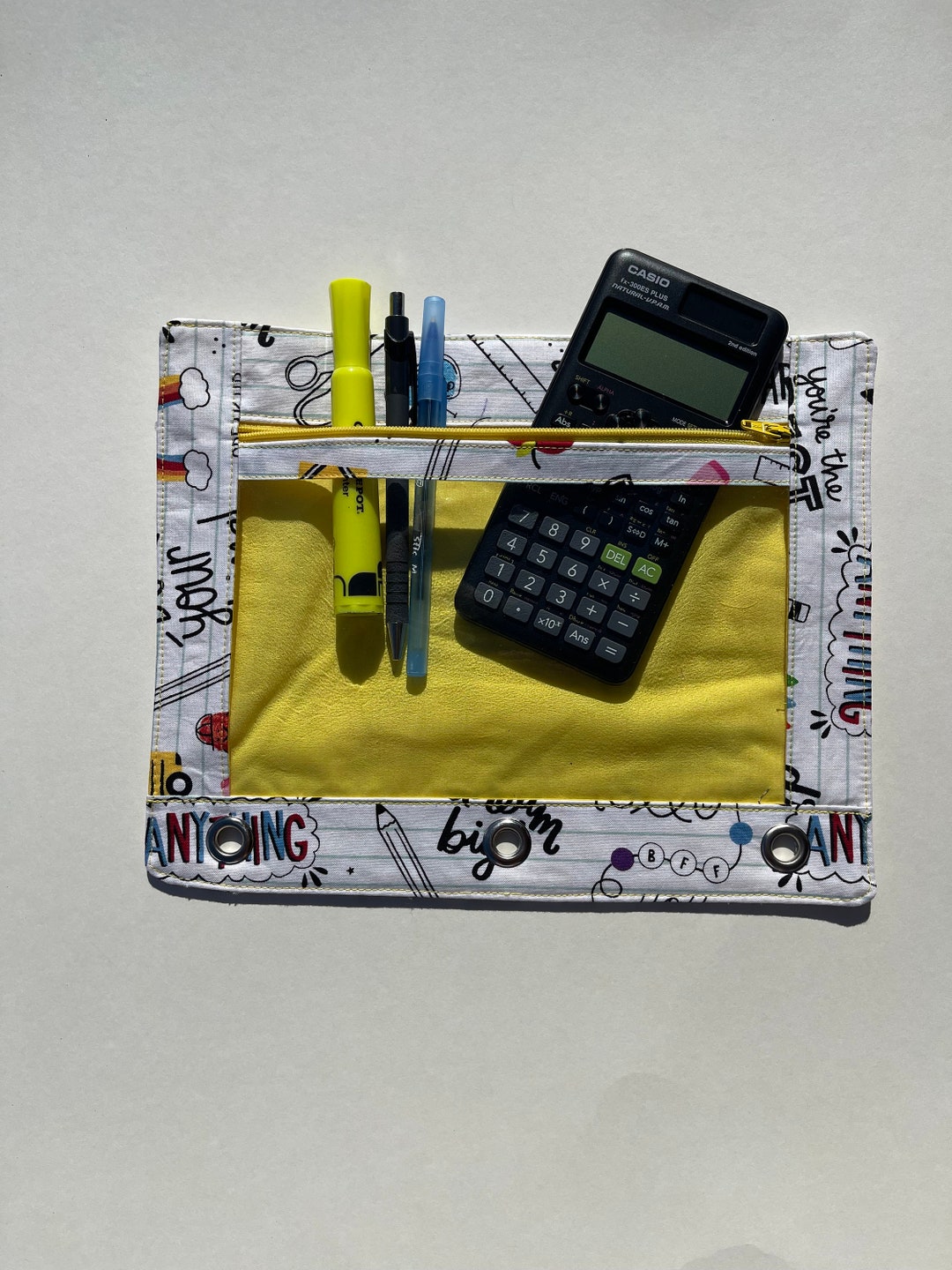 Binder Folder Pencil Case - Etsy