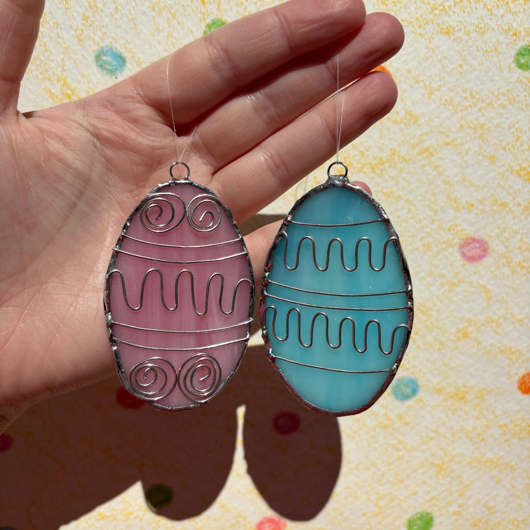 Stained Glass Easter Egg, Hand Made Egg, Easter Sun Catcher, Easter ...