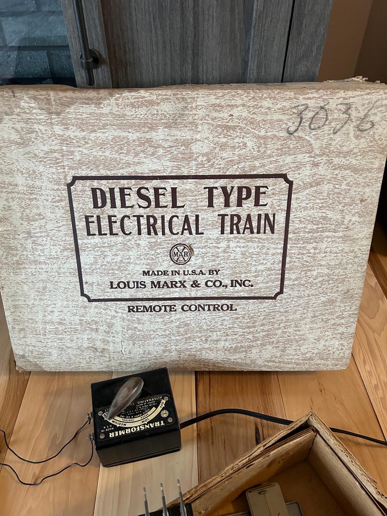 Vintage Diesel Type Electrical Train Set Remote Control Marx and ...