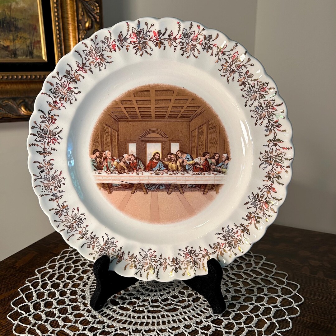 Vintage Last Supper Plate First Edition Warranted 23K Gold - Etsy