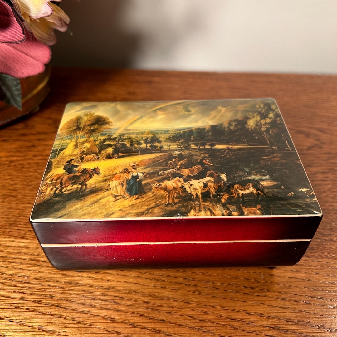 Vintage Italian Music Box Loras Theme Love Story - Etsy