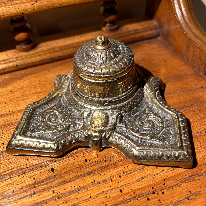 Antique Inkwells - Etsy