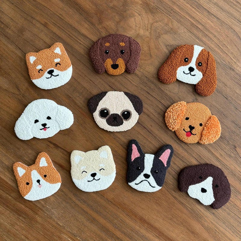 Punch Needle Dog - Etsy