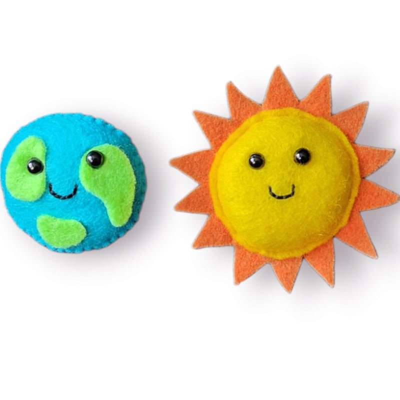 Felt Sun - Etsy
