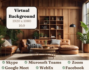 Rose Gold Office Virtual Background HD Quality Personalize Your Video ...