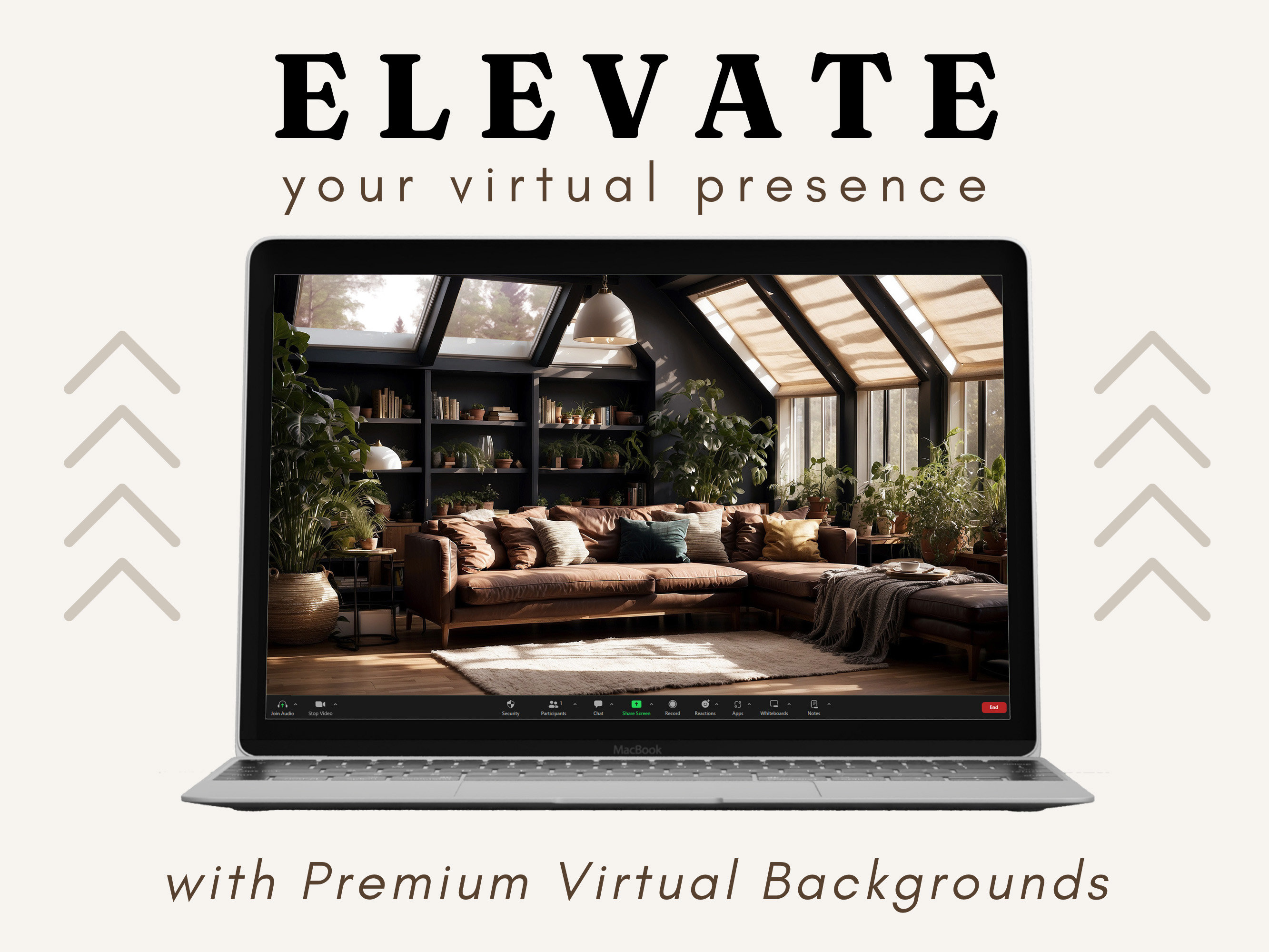 Virtual Background - Moody Sunroom | HD Quality | Personalize Your ...