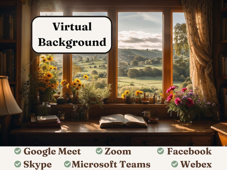 Sunny Country View Virtual Background | HD Quality | Personalize Your ...