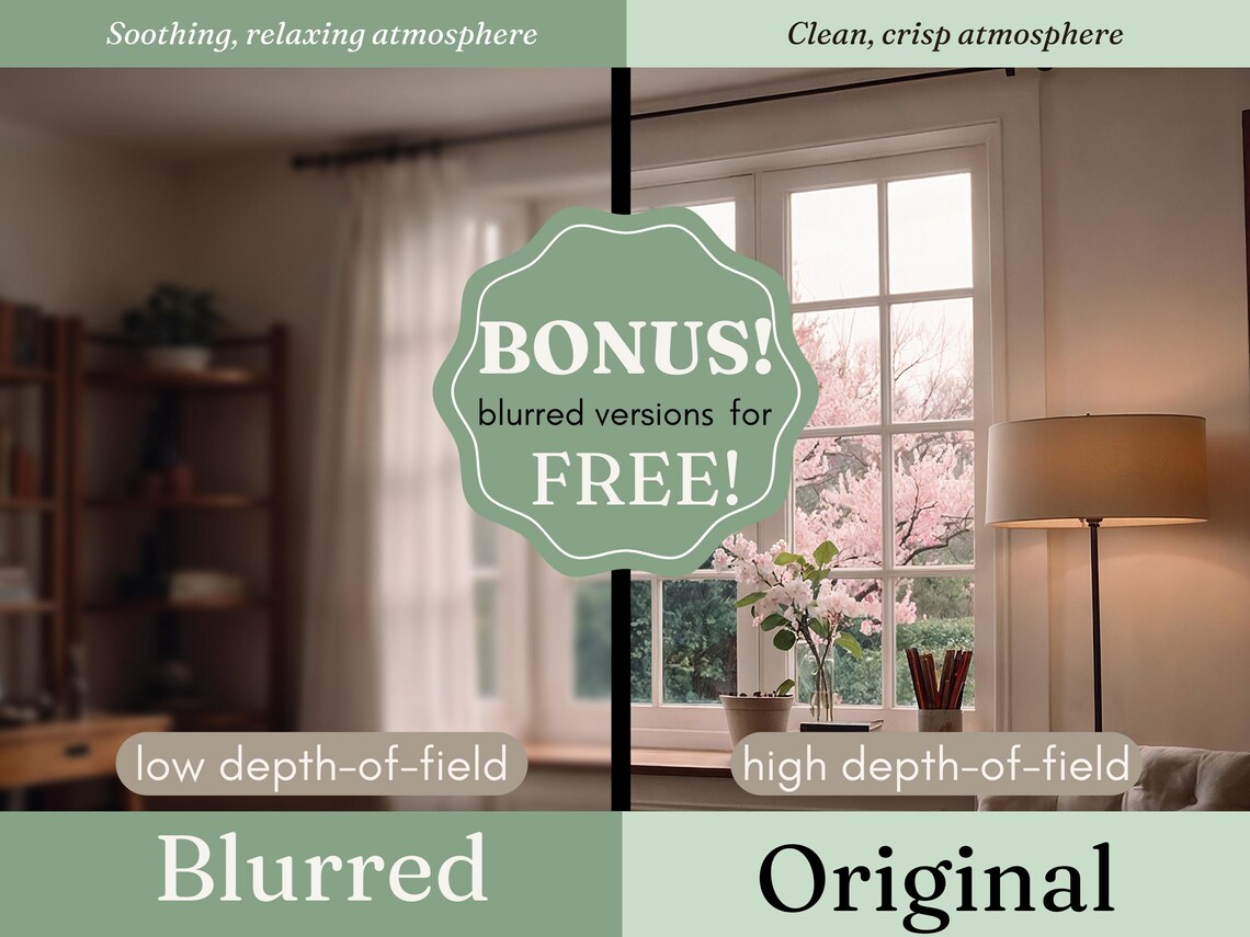 Beautiful Home Office Multi Season Virtual Background Bundle ...