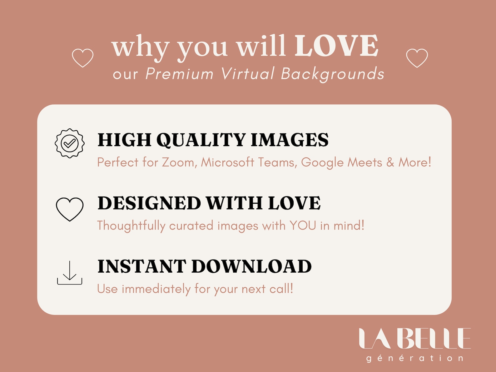 Rose Gold Office Virtual Background | HD Quality | Personalize Your ...