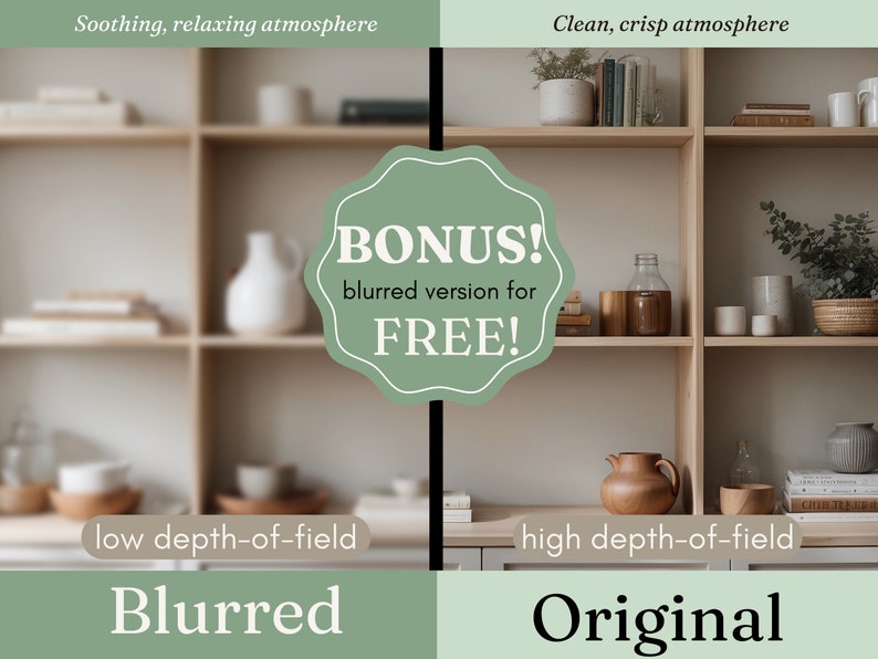 Calm Neutral Shelf Virtual Background | HD Quality | Personalize Your ...