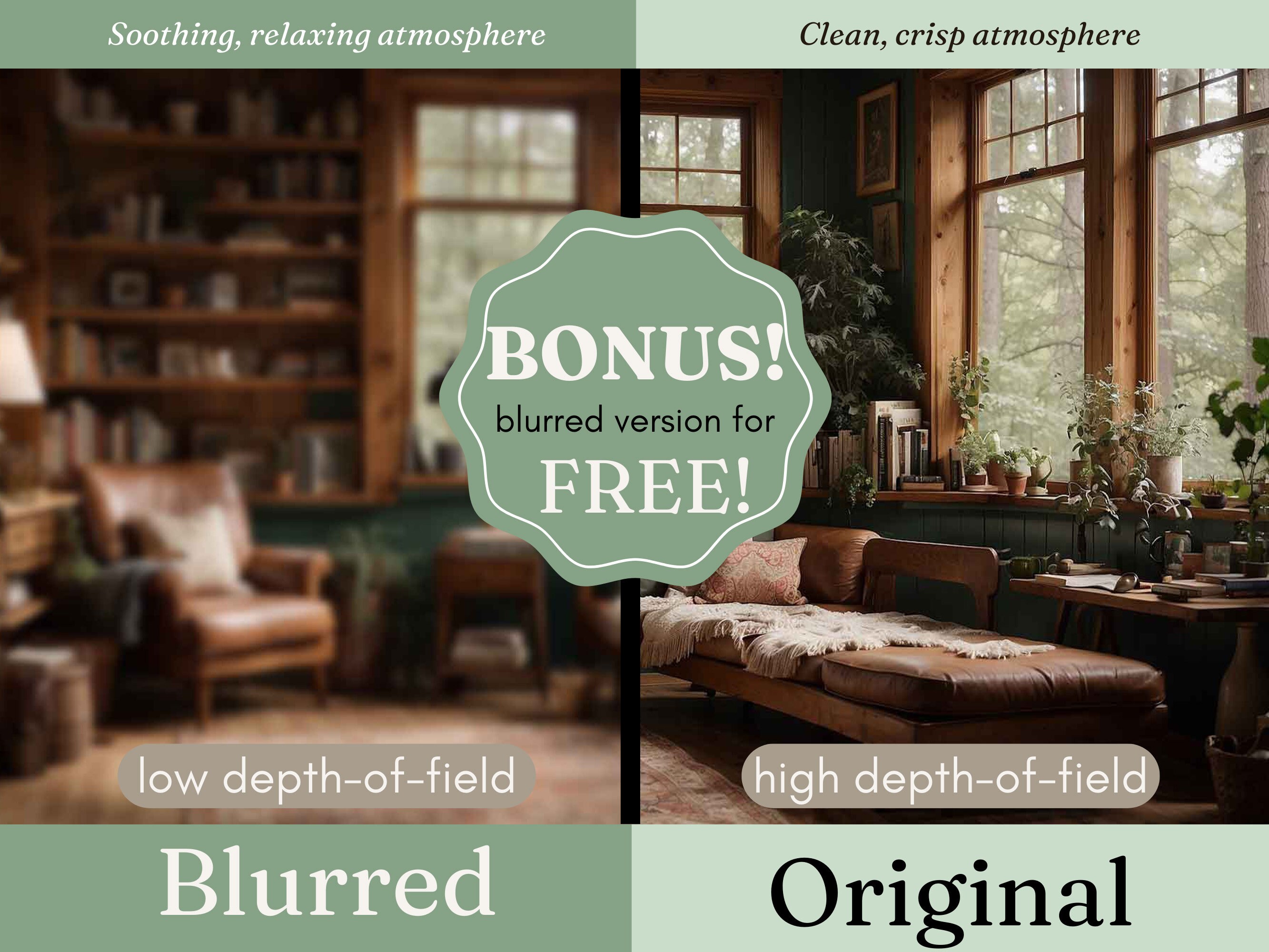 Virtual Background - Forest Cabin Den | HD Quality | Personalize Your ...