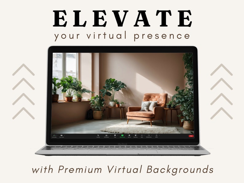 Bright Minimalist Virtual Background | HD Quality | Personalize Your ...